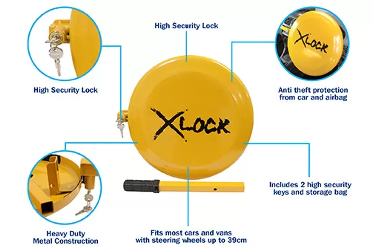 Full Face Round Steering Wheel Lock